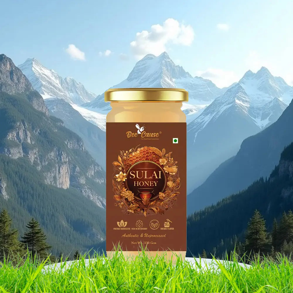 Sulai Honey (GI Tagged) | Rare White Honey from Kashmir | Bee Cause