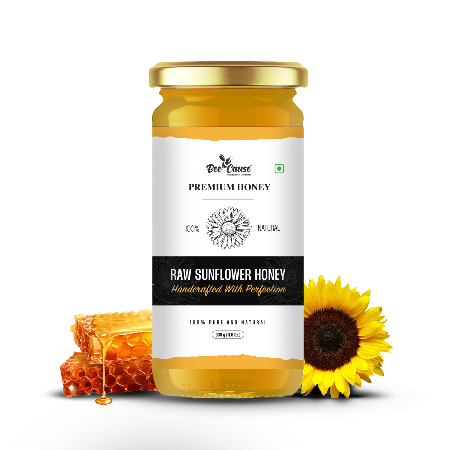 Buy Natural Bee Cause Raw Sunflower Honey Online